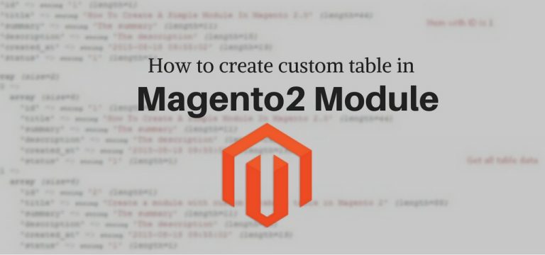 How to create custom table in Magento2 Module? | Envision eCommerce